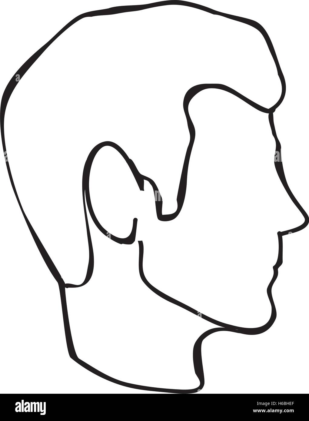 man profile icon image vector illustration design Stock Vector Image ...