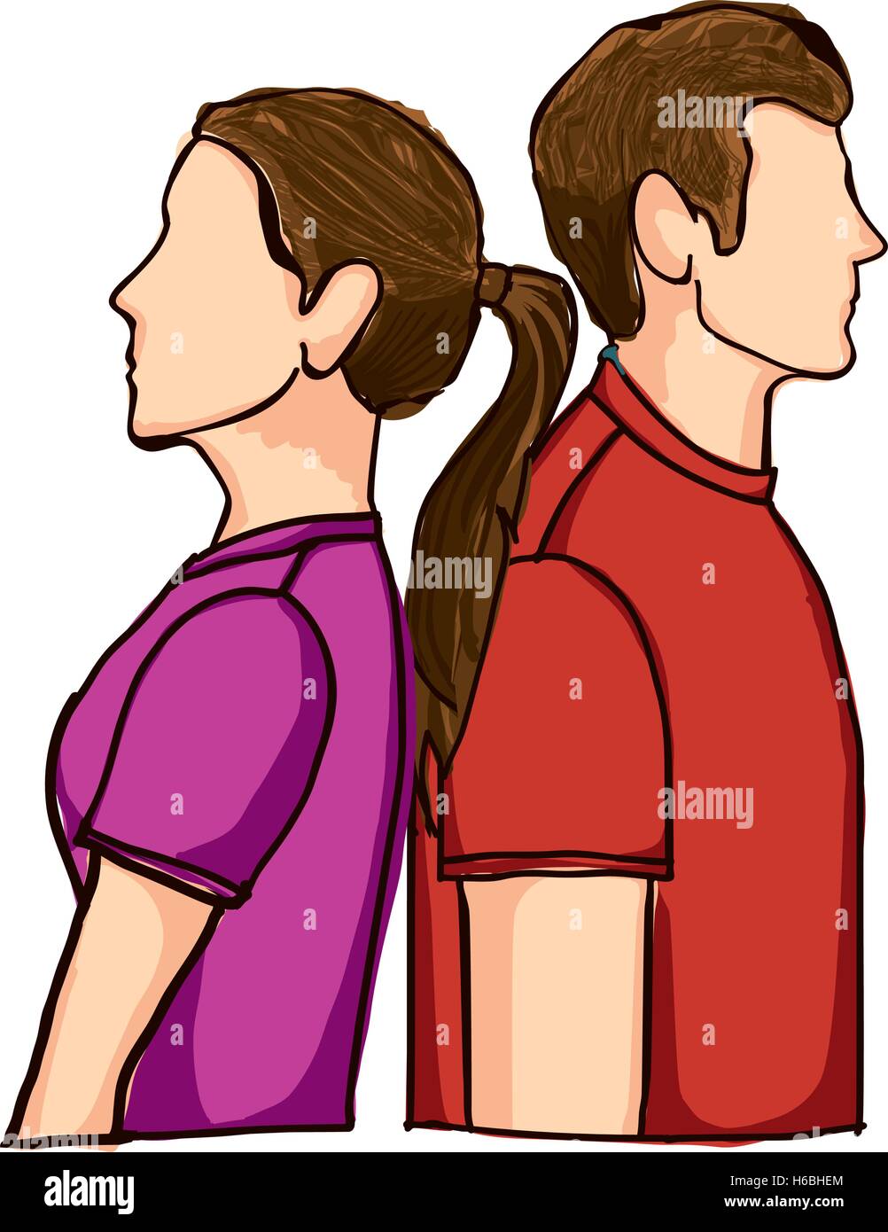 Couple arguing icon vector vectors hi-res stock photography and images ...