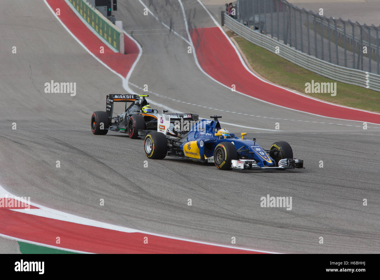 Marcus Ericsson #9 competes during 2016 Formula 1 United States Grand ...