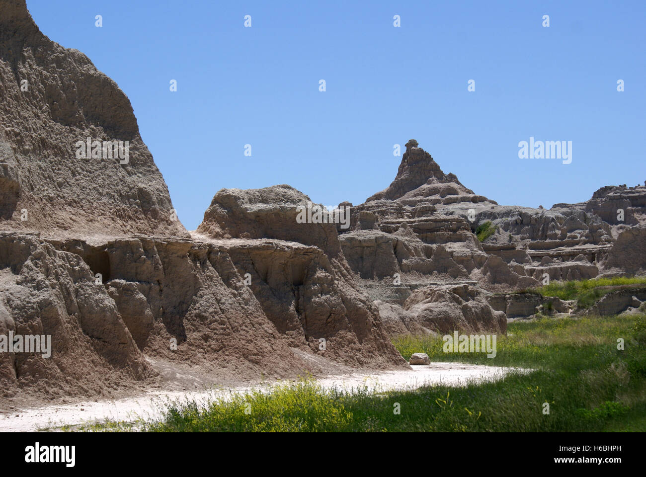 The Bad Lands of South Dakota Stock Photo - Alamy