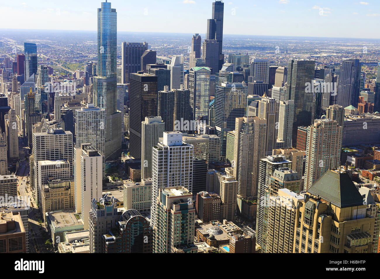 Aerial view of chicago hi-res stock photography and images - Alamy