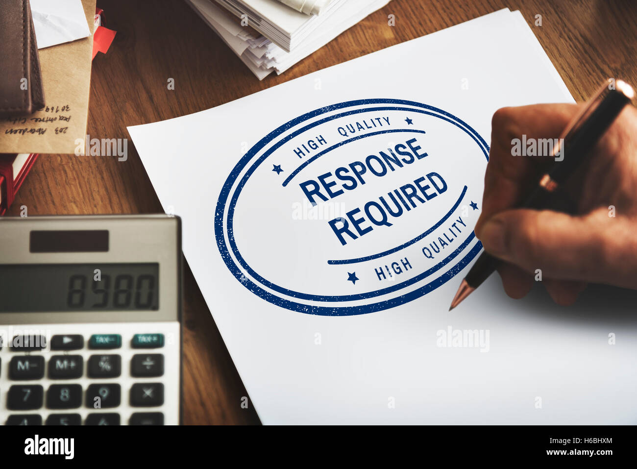 Response Request Required Feedback Information Concept Stock Photo - Alamy