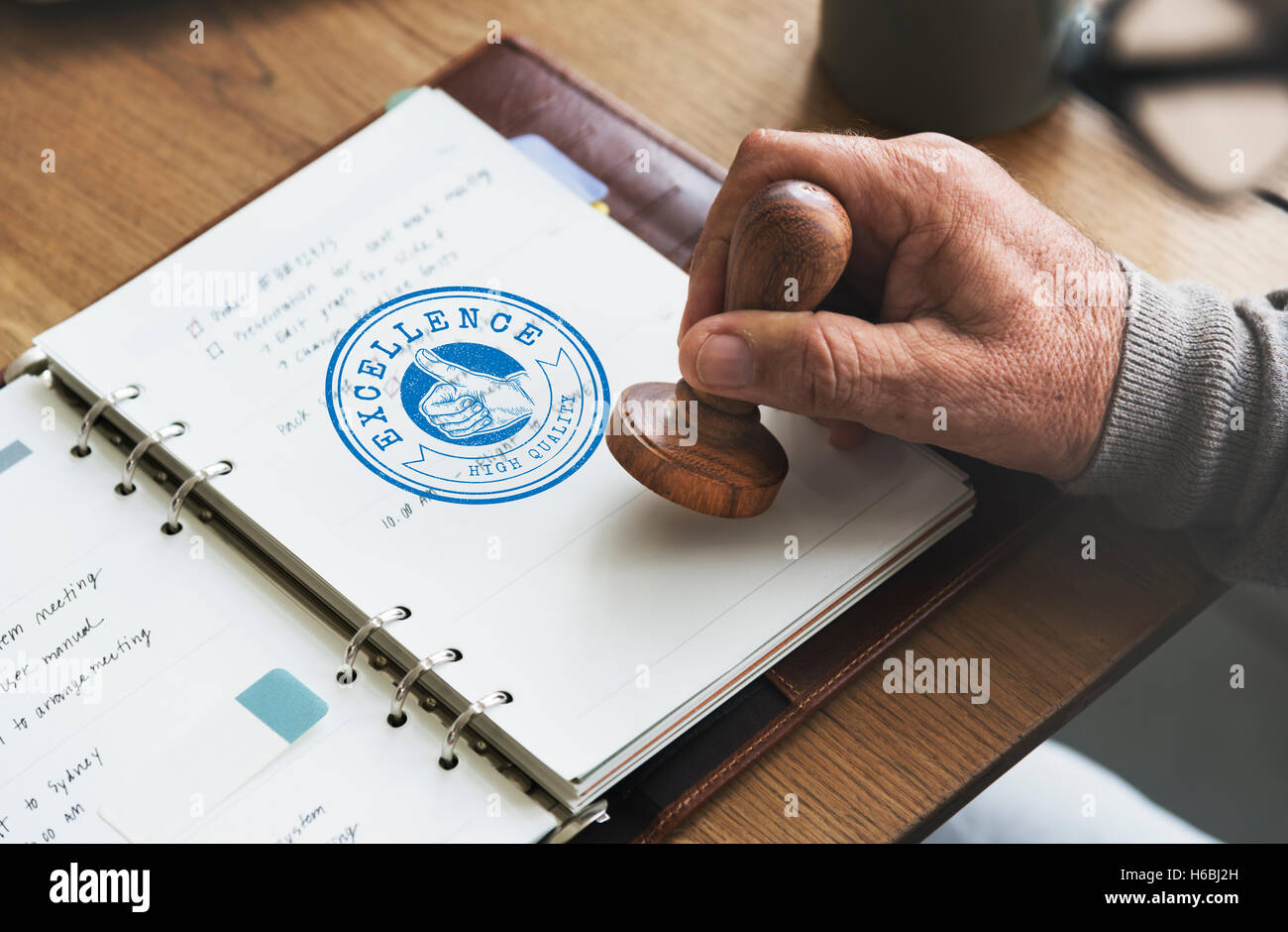Excellence Quality High Brand Label Concept Stock Photo - Alamy