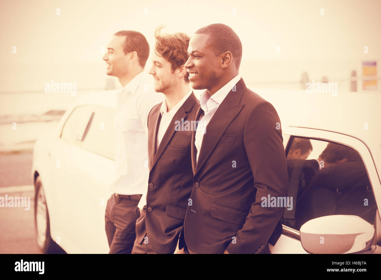 Limousine side view hi-res stock photography and images - Alamy