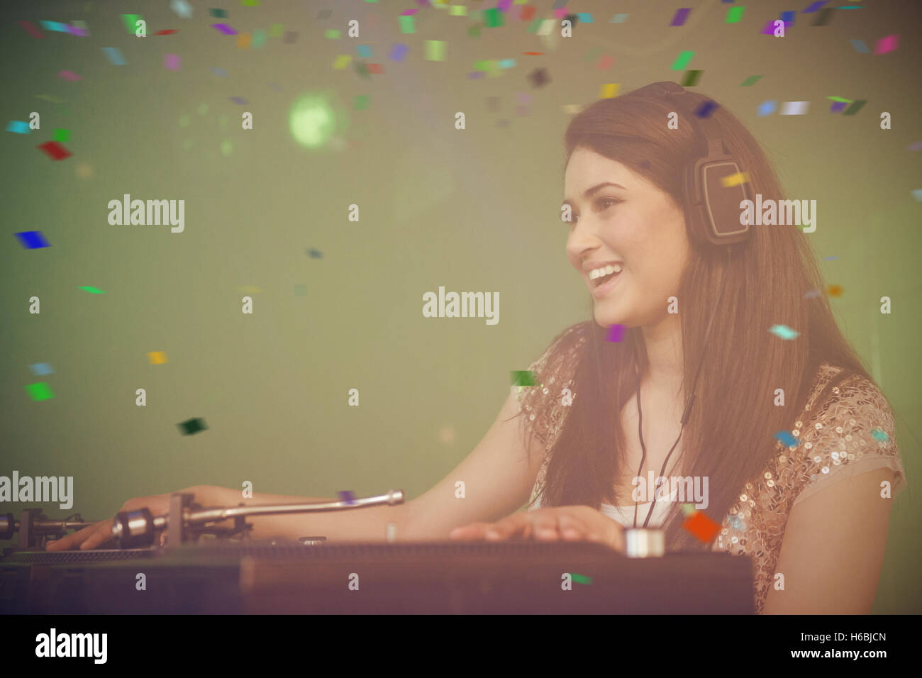 Female dj party hi-res stock photography and images - Alamy