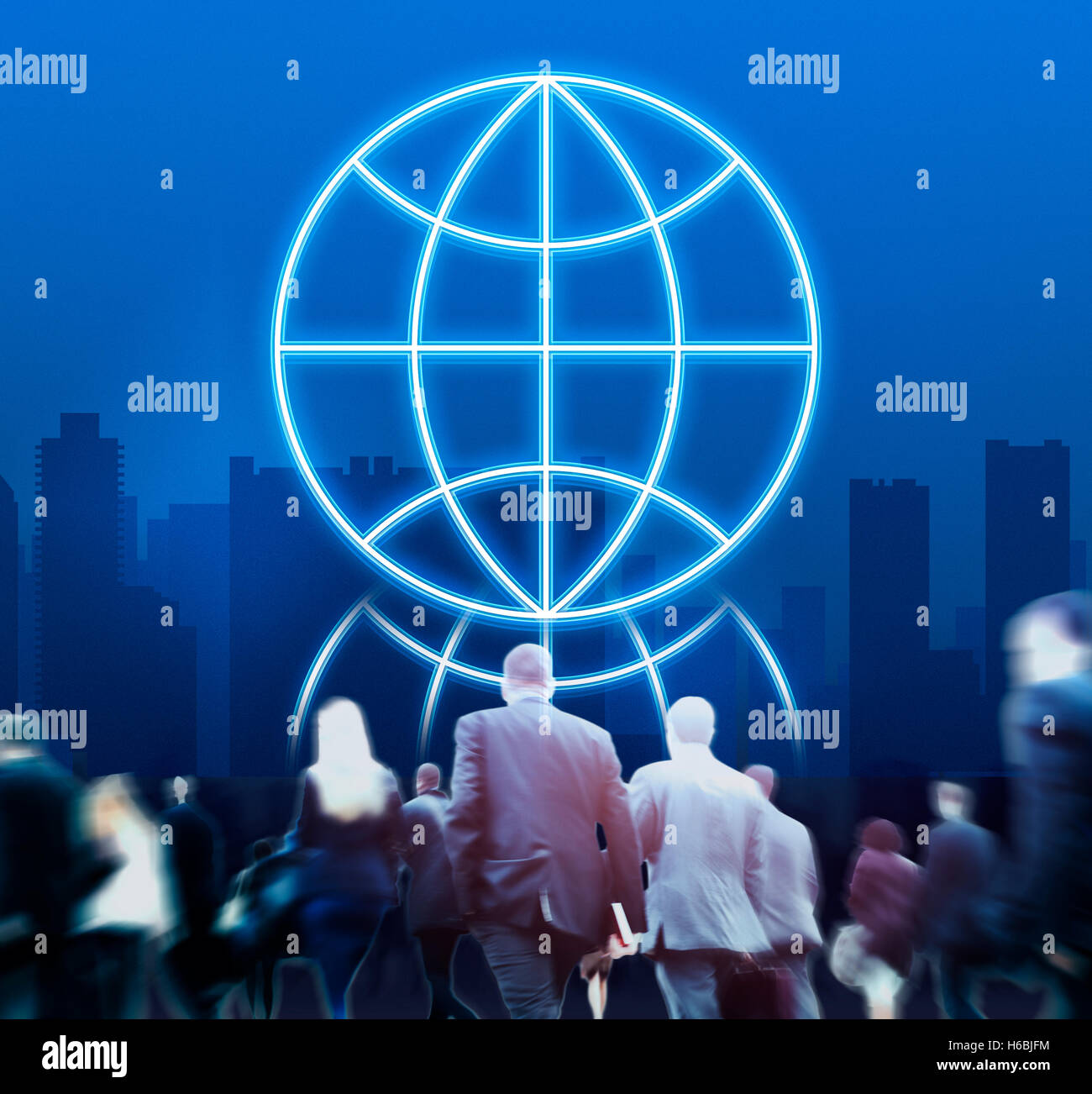 Globe Global Business Planet Shape Concept Stock Photo - Alamy