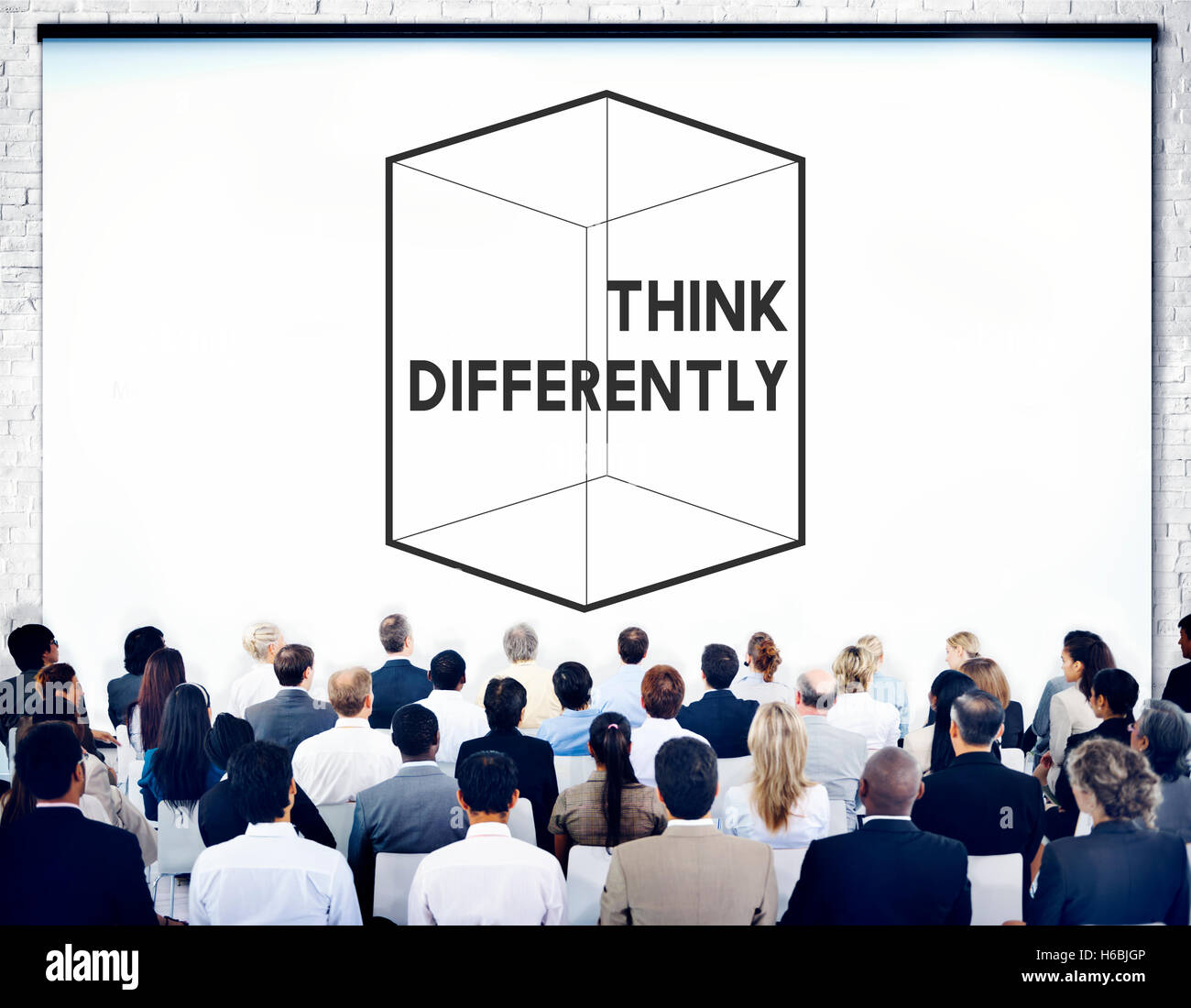 Thinking Out Of The Box Concept Stock Photo - Alamy