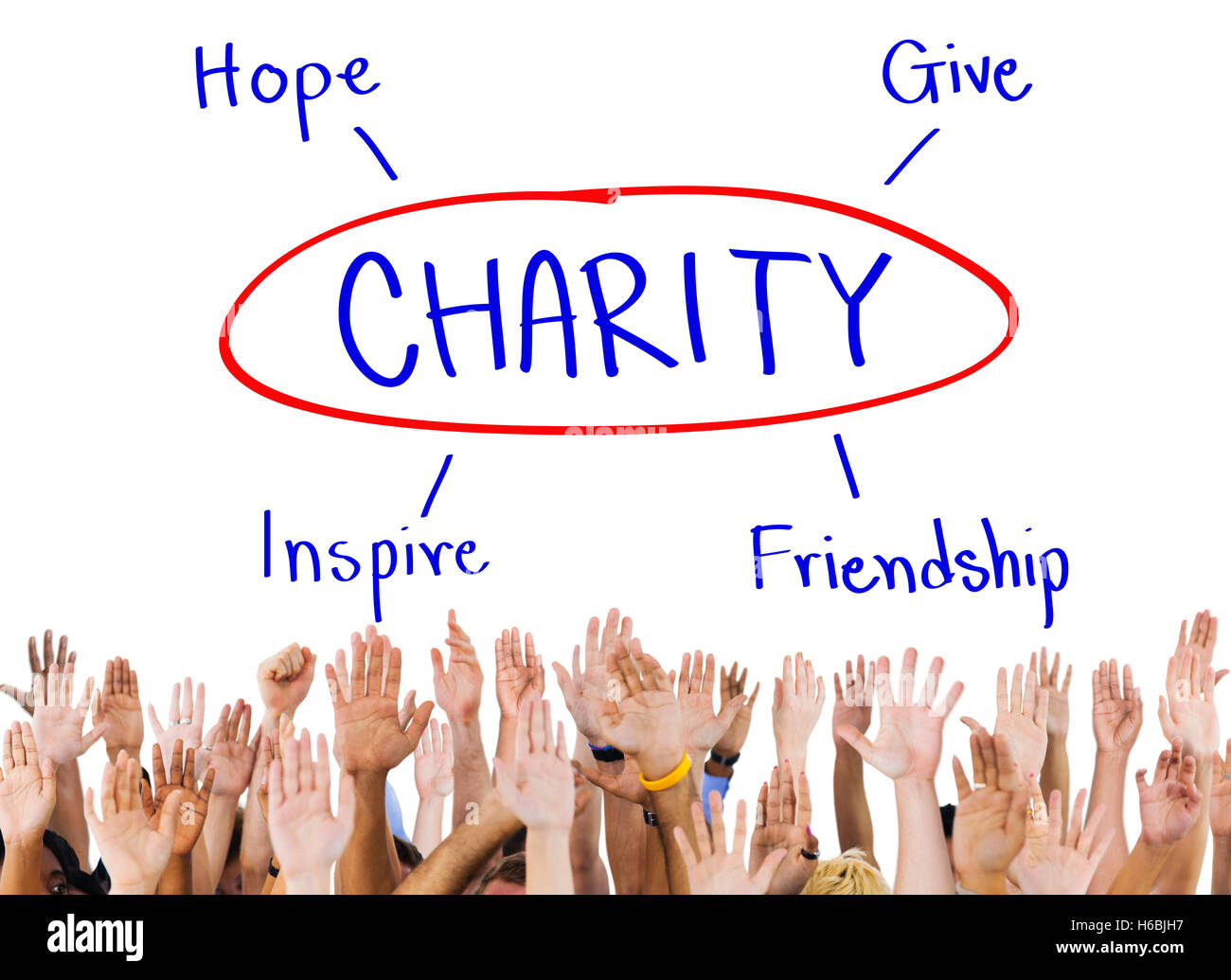 Charity Give Hope Inspiration Friendship Concept Stock Photo - Alamy