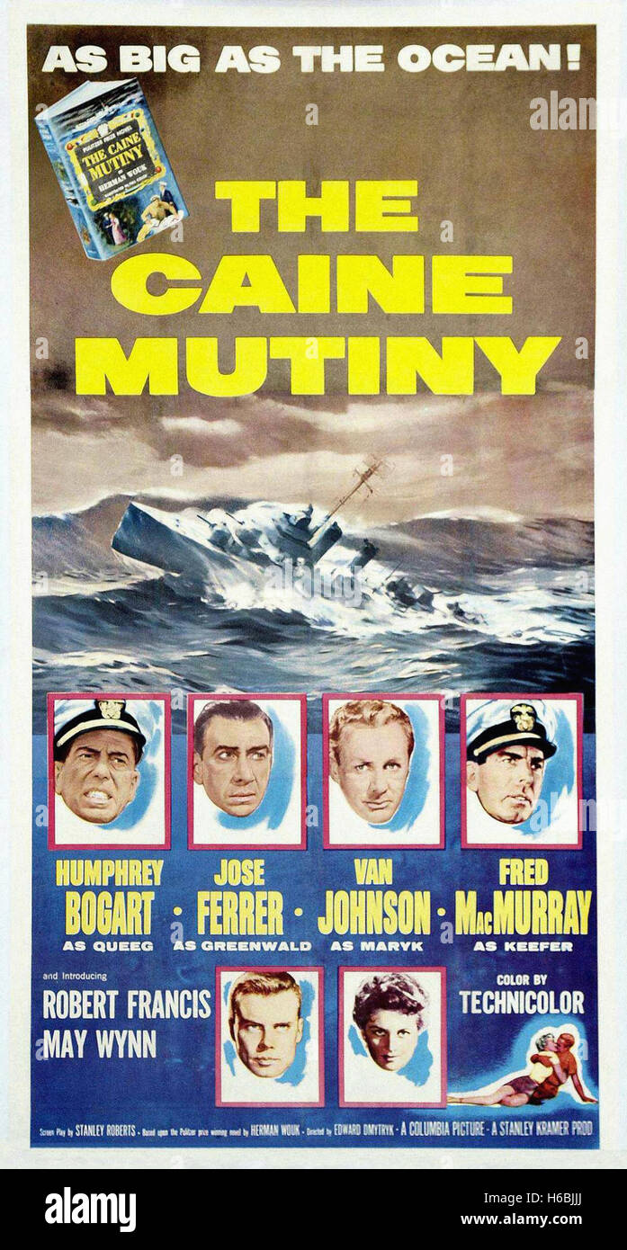 The Caine Mutiny - Movie Poster Stock Photo - Alamy
