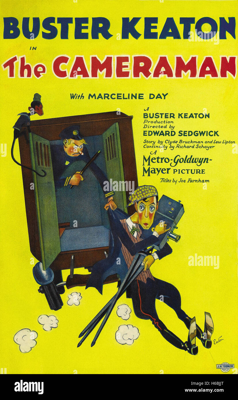 The Cameraman - Movie Poster Stock Photo - Alamy