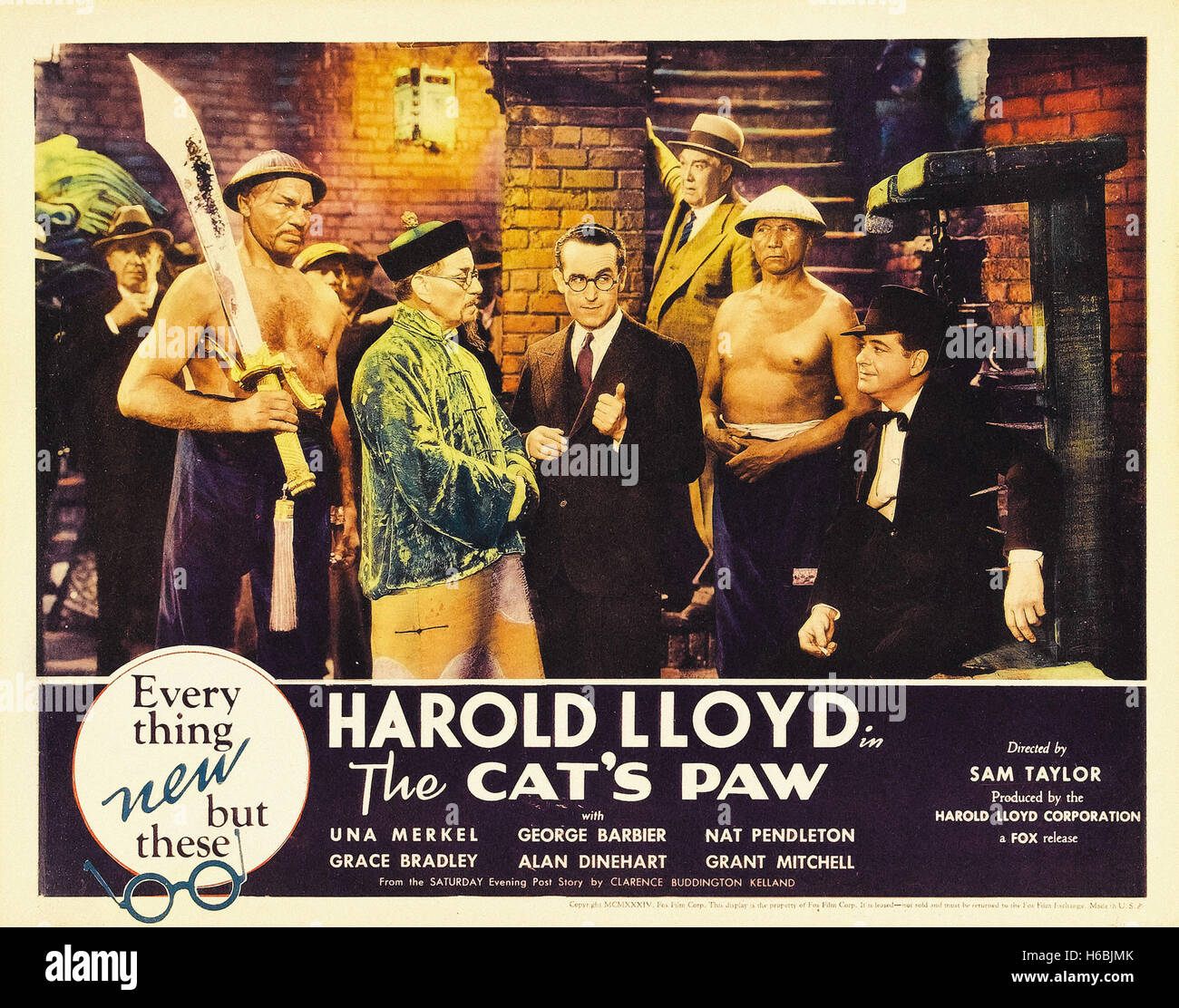 The Cat's Paw - Movie Poster Stock Photo - Alamy
