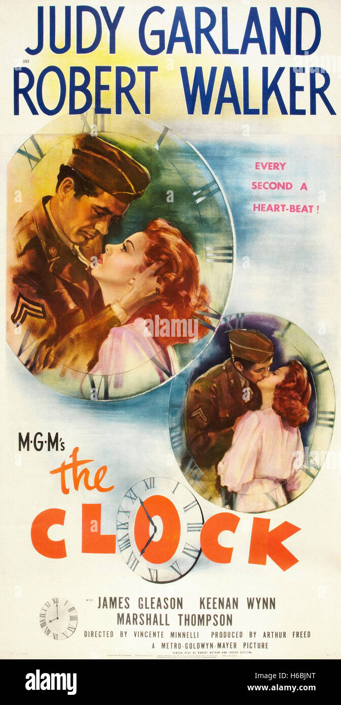 The Clock - Movie Poster Stock Photo - Alamy