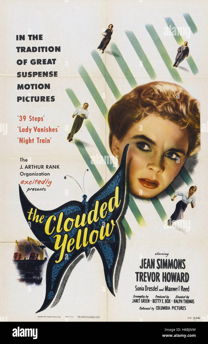 The Clouded Yellow - Movie Poster Stock Photo - Alamy