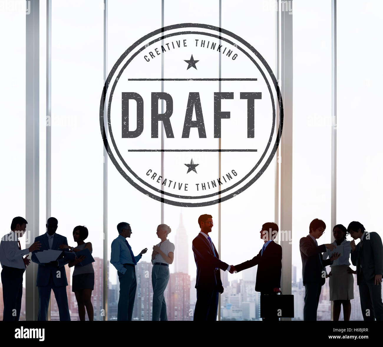 Draft Design Line Outline Sketch Style Graphic Concept Stock Photo - Alamy