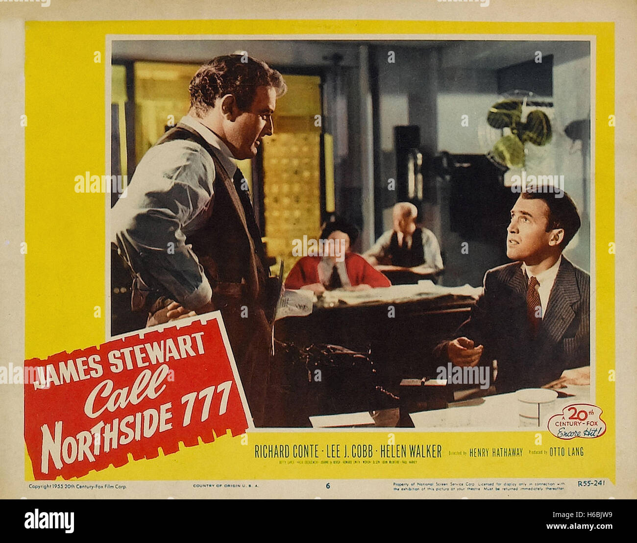 Call Northside 777 - Movie Poster Stock Photo - Alamy