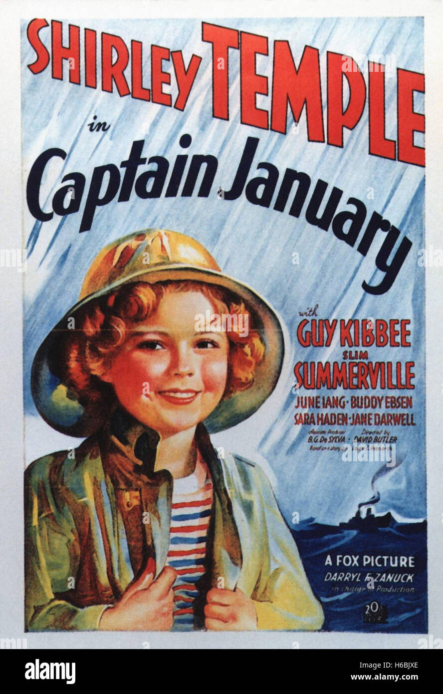 Captain January (1936) - Movie Poster Stock Photo - Alamy