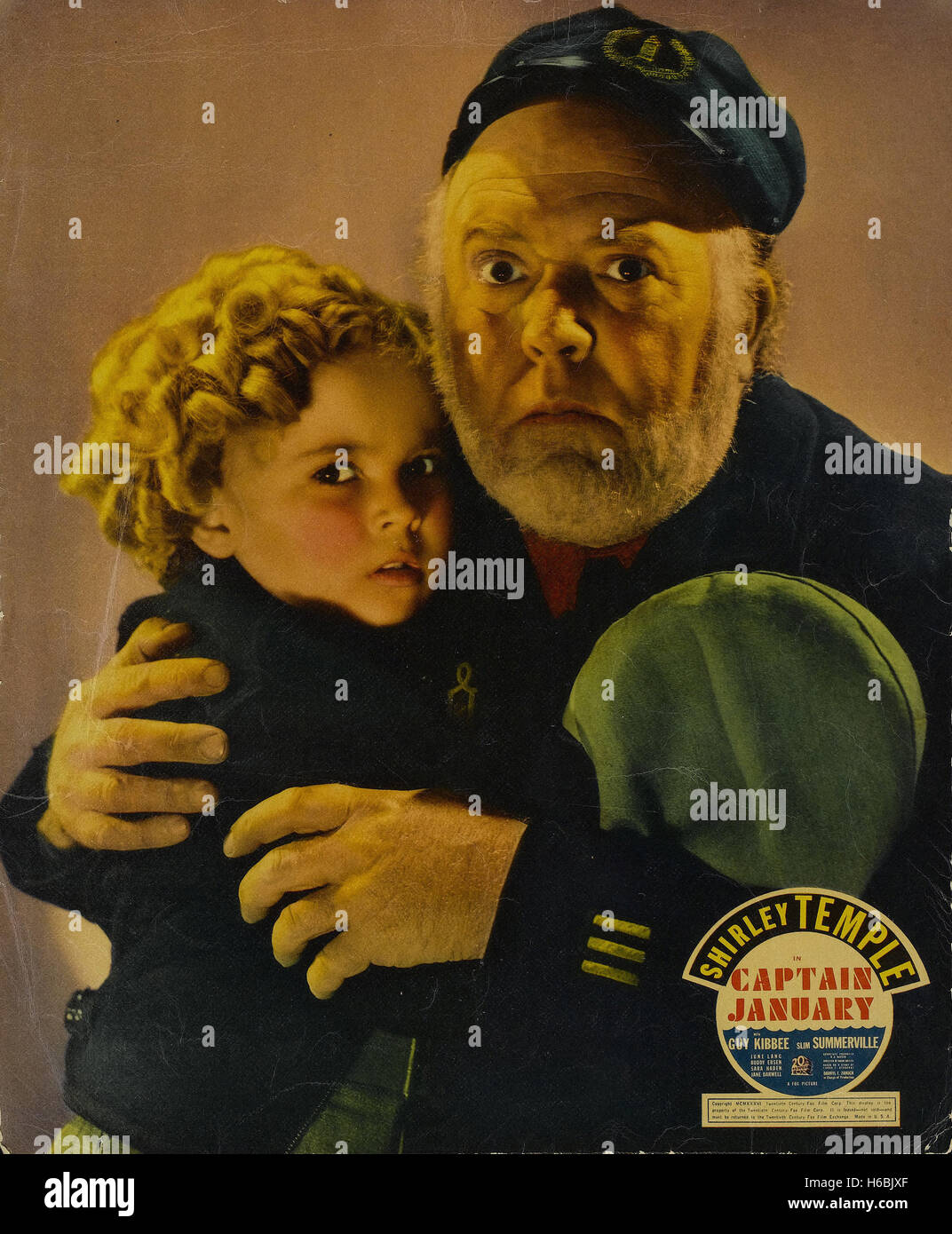 Captain January (1936) - Movie Poster Stock Photo - Alamy