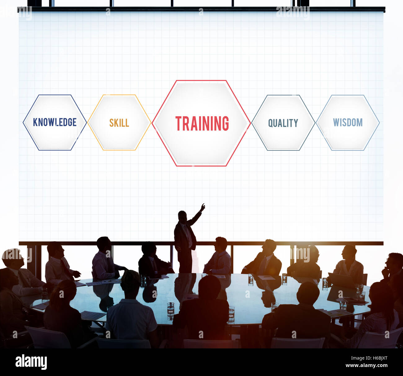 Training Success Development Geometric Forms Graphic Stock Photo - Alamy