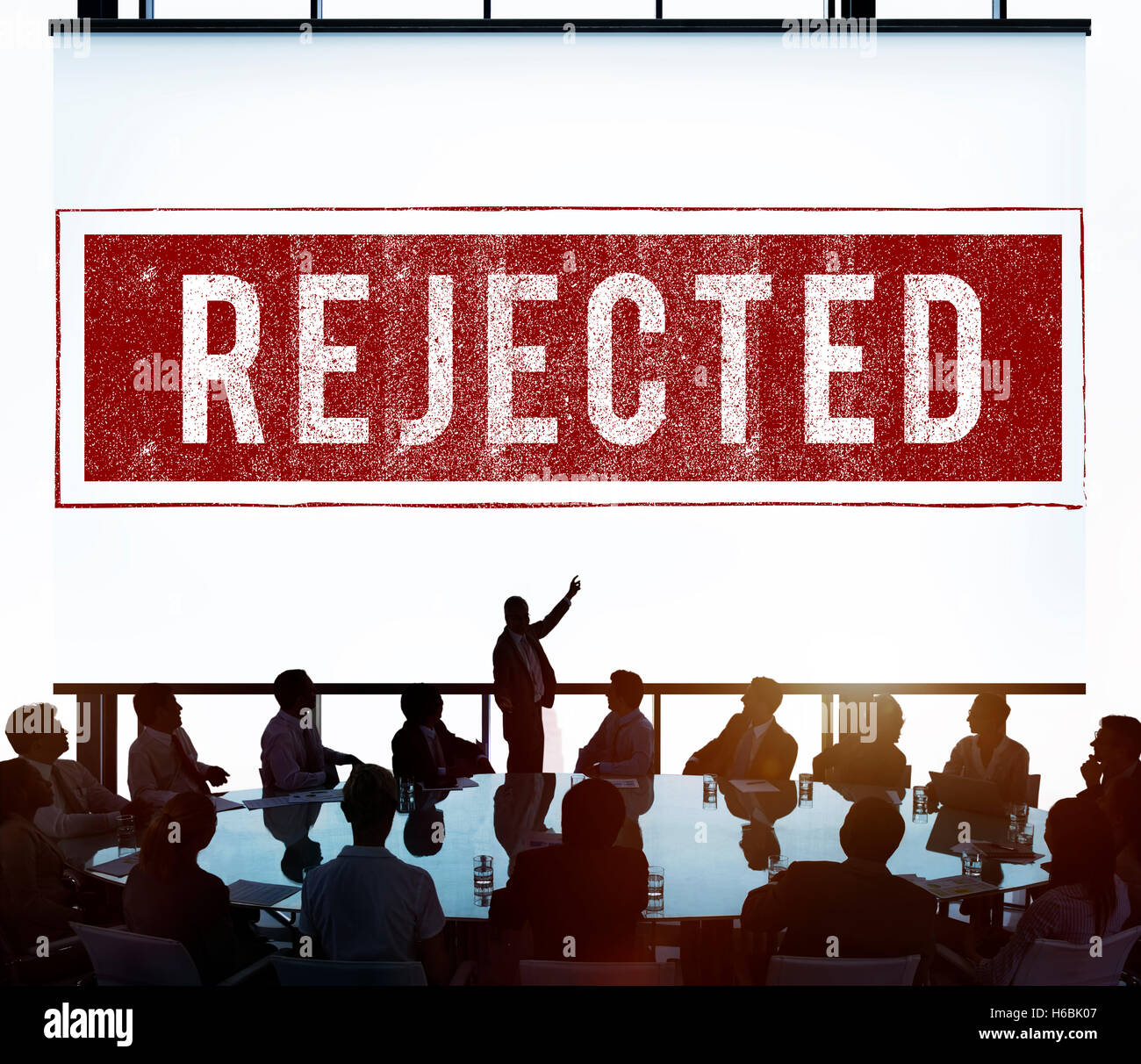 Banned Denied Declined Negative Stamp Concept Stock Photo - Alamy