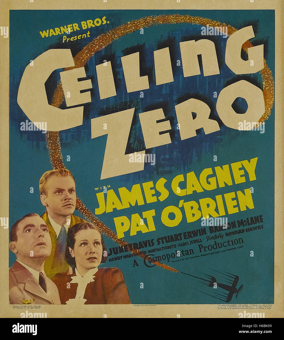 Ceiling Zero - Movie Poster Stock Photo - Alamy