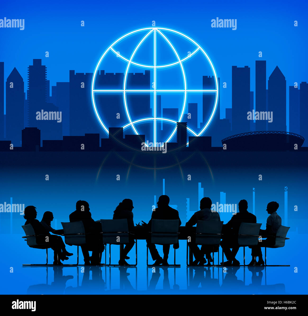 Globe Global Business Planet Shape Concept Stock Photo - Alamy