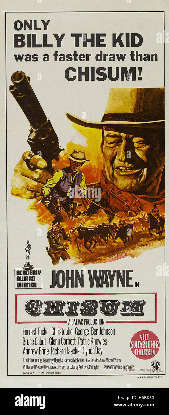 Chisum - Movie Poster Stock Photo - Alamy
