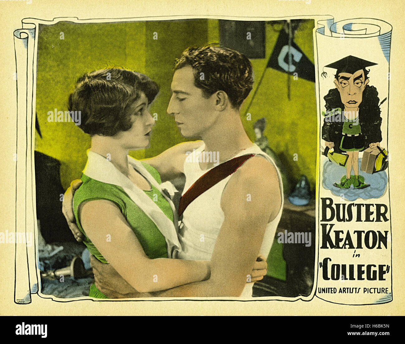 College (1927) - Movie Poster Stock Photo - Alamy