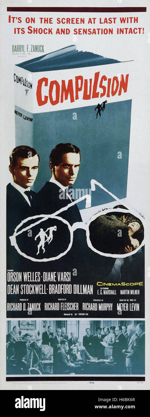 Compulsion - Movie Poster Stock Photo - Alamy