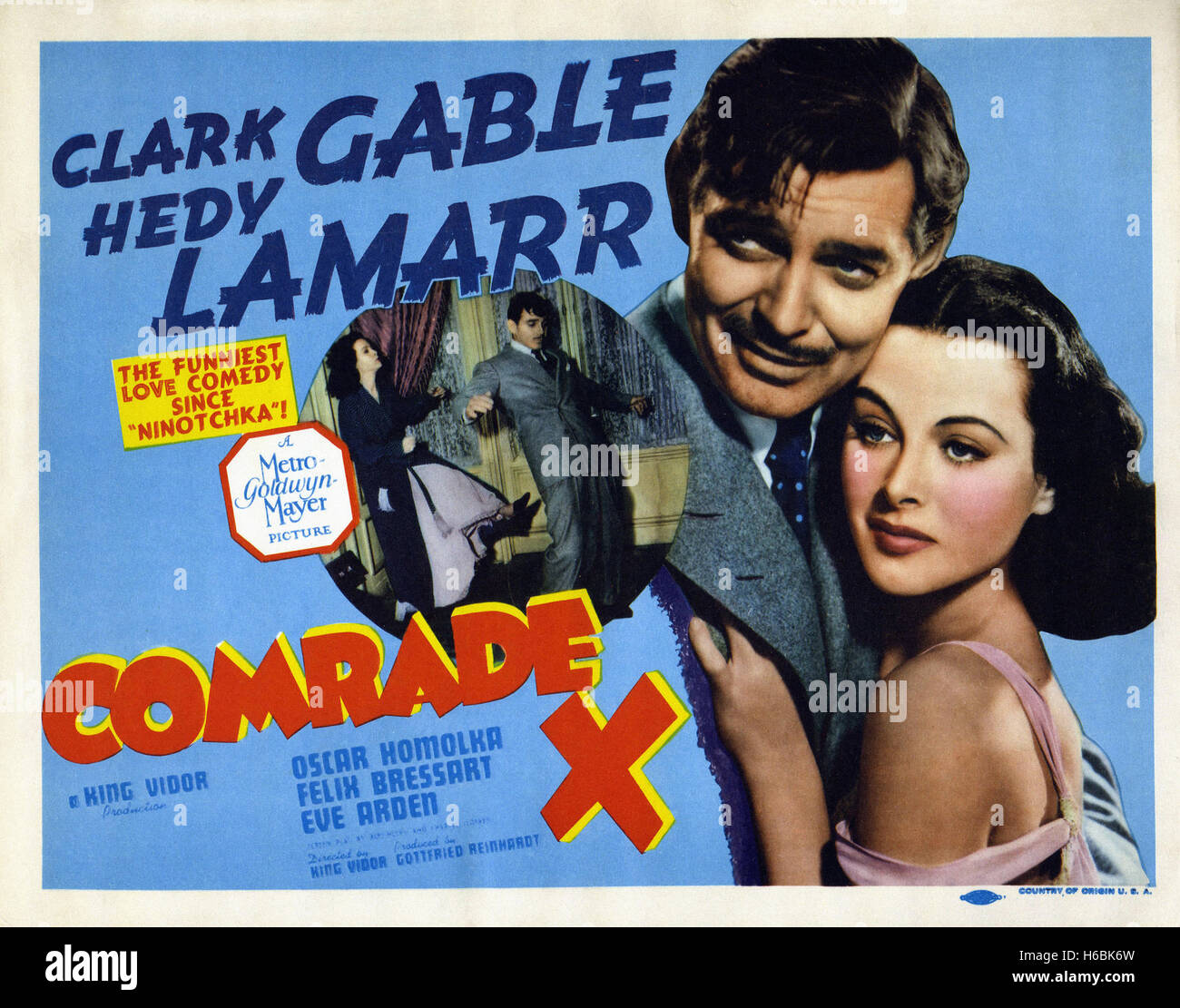 Comrade X - Movie Poster Stock Photo - Alamy