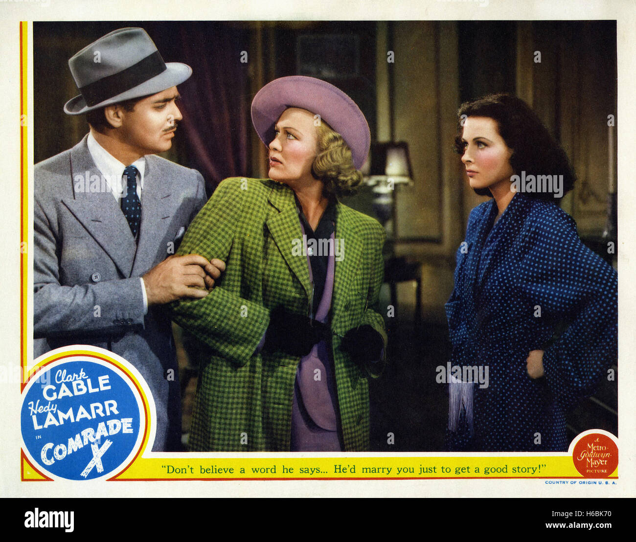 Comrade X - Movie Poster Stock Photo - Alamy