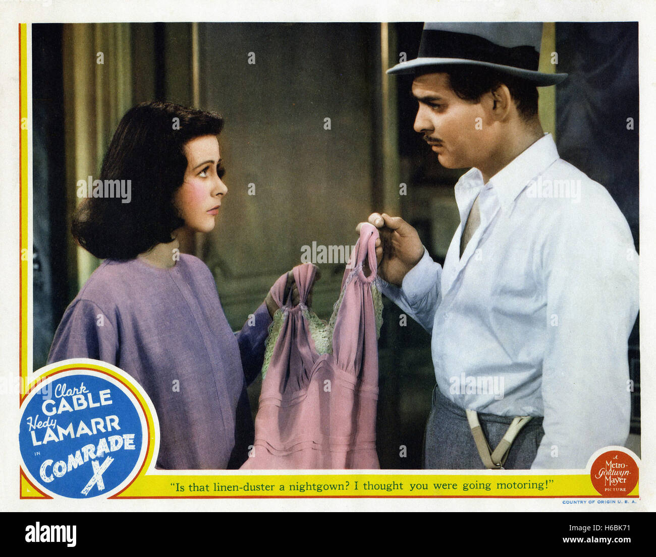 Comrade X - Movie Poster Stock Photo - Alamy