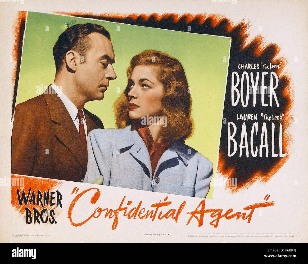 Confidential Agent - Movie Poster Stock Photo - Alamy