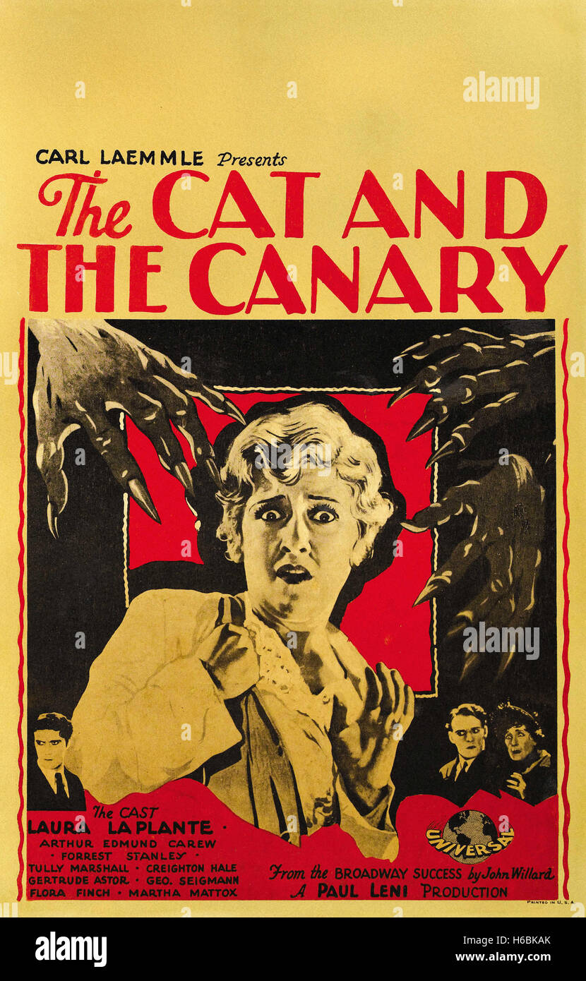 The cat and the canary 1927 hi-res stock photography and images - Alamy
