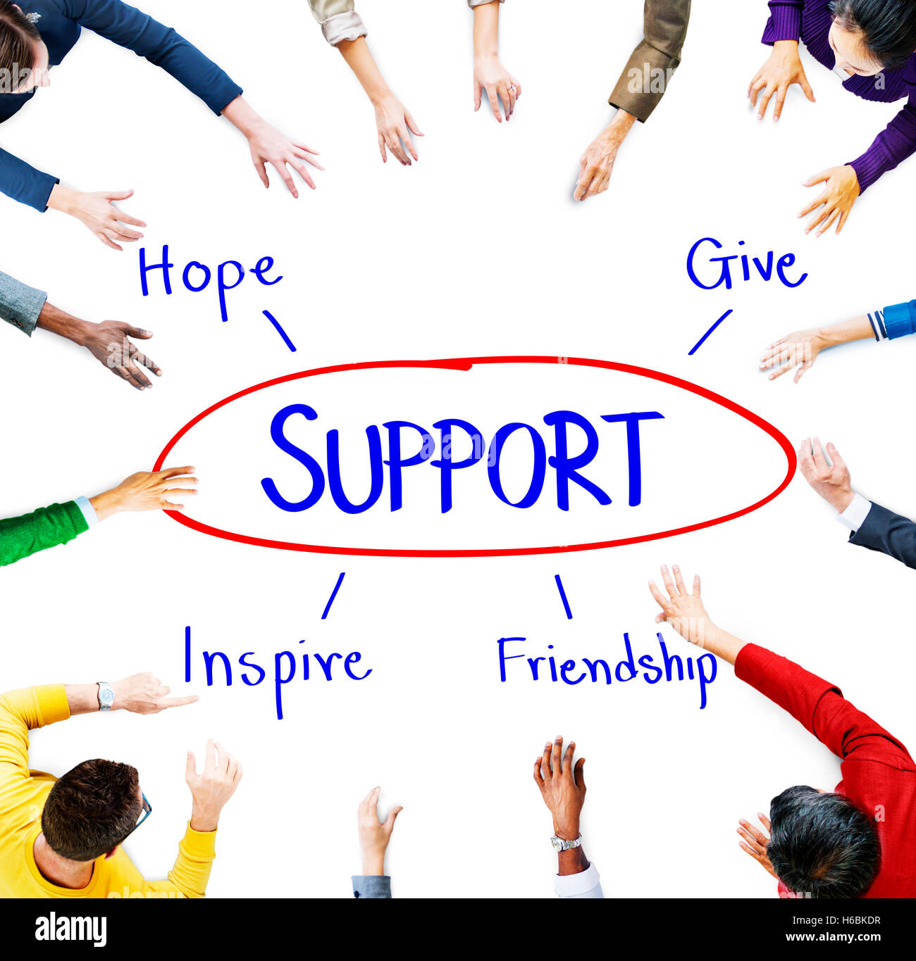 Support Care Assistance Help Concept Stock Photo - Alamy
