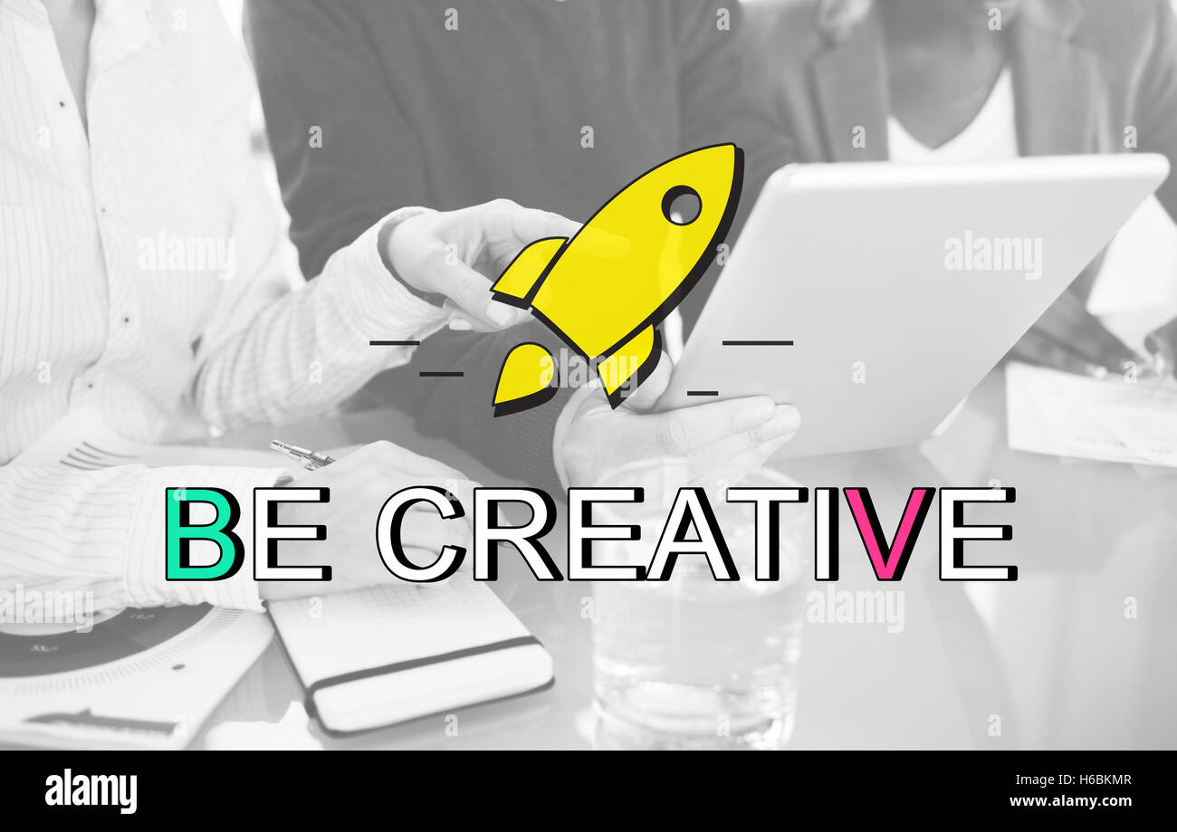 Innovation Launch Successful New Start Graphic Concept Stock Photo - Alamy