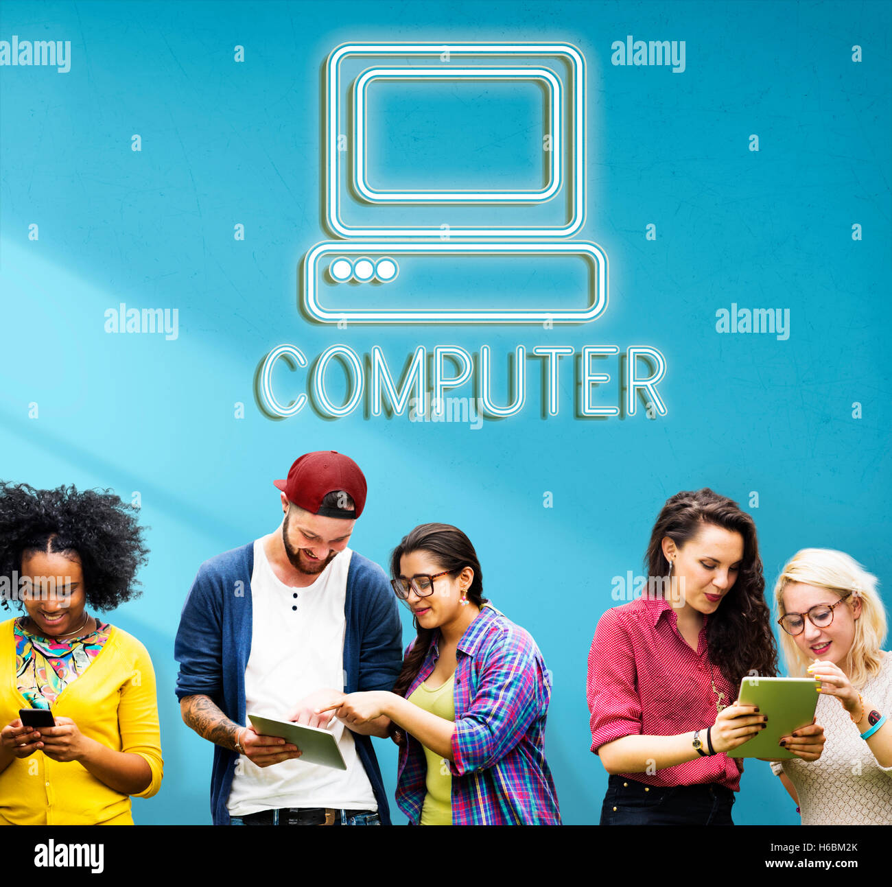 Communication Digital Computer Media Graphic Concept Stock Photo - Alamy
