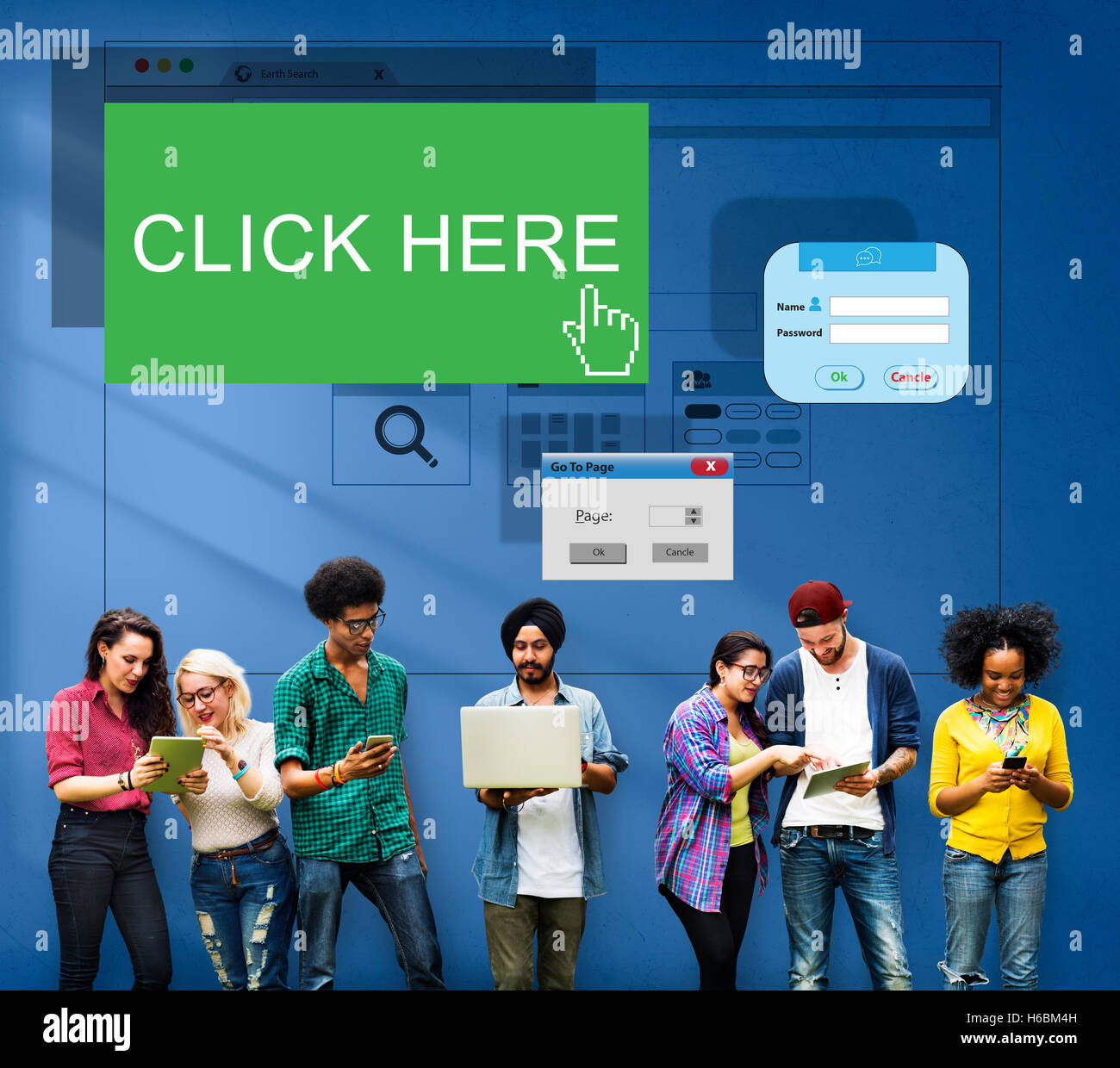 Click Here Membership Register Sign-up Subscribe Concept Stock Photo ...