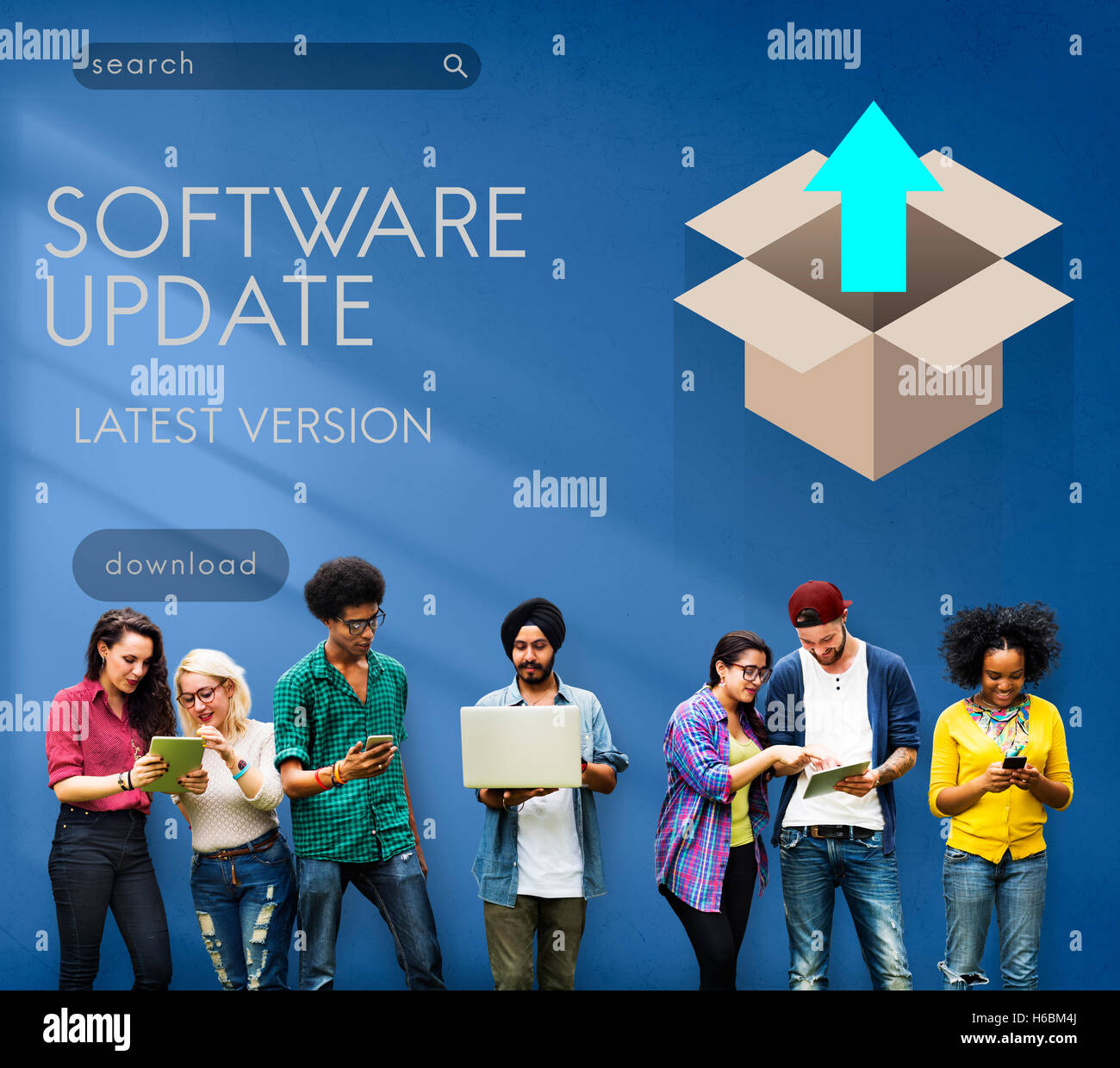 Upgrade Update New Version Better Graphics Concept Stock Photo - Alamy