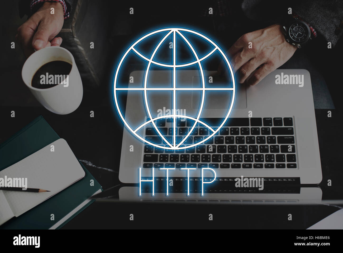 Internet Webpage Global Communication Network Concept Stock Photo - Alamy