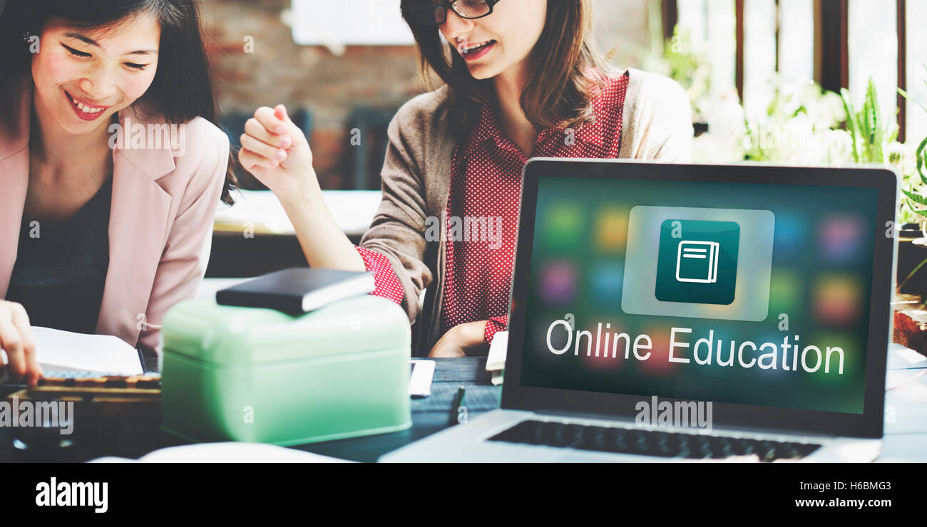 Academic E-Learning Education Online Application Concept Stock Photo ...