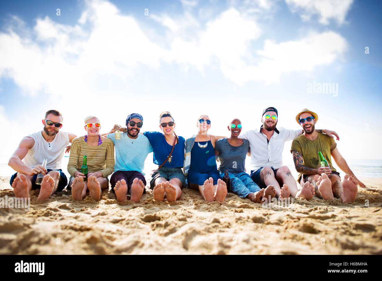 Group Of People Hugging Concept Stock Photo - Alamy