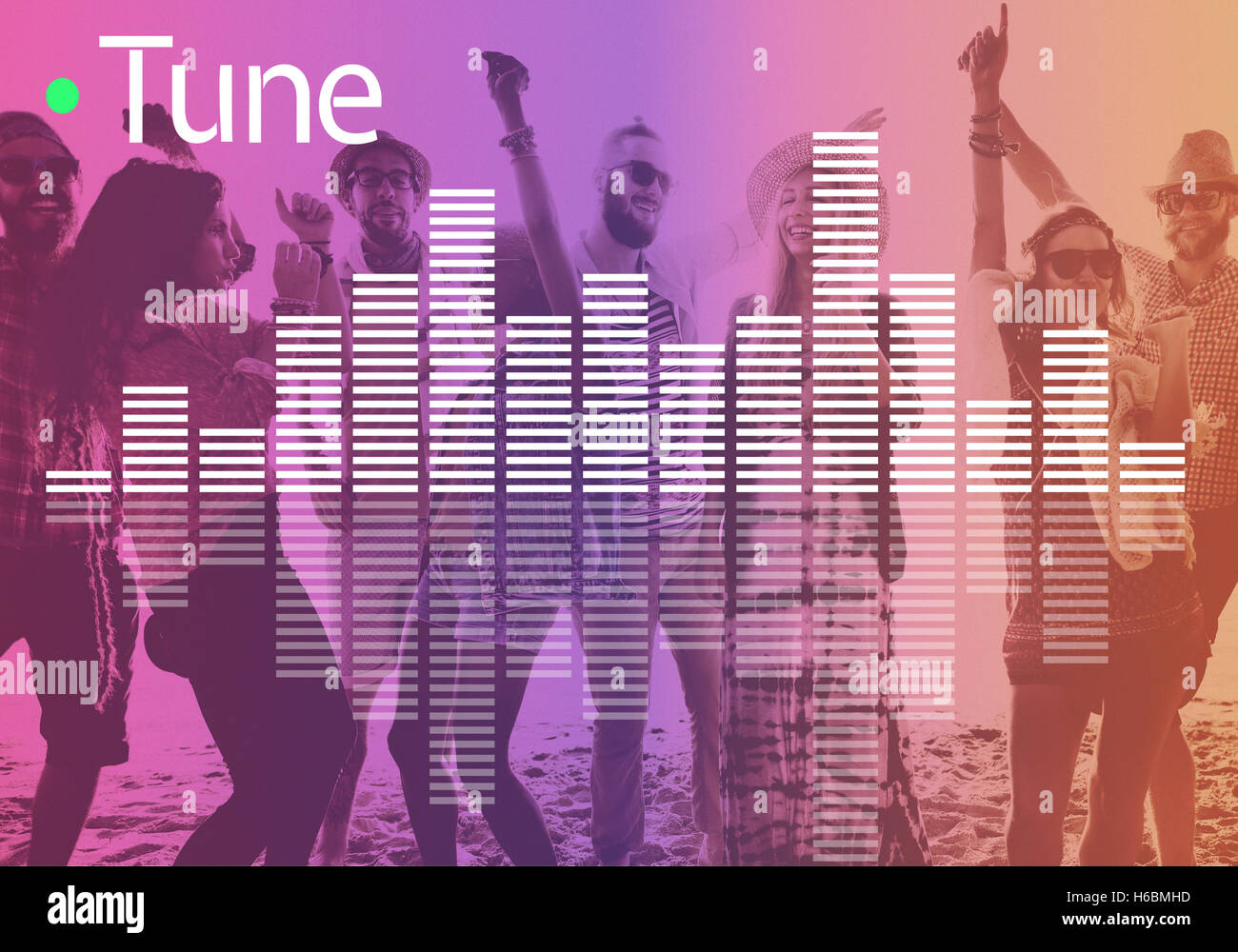 Music Audio Melody Wave Graphic Concept Stock Photo - Alamy