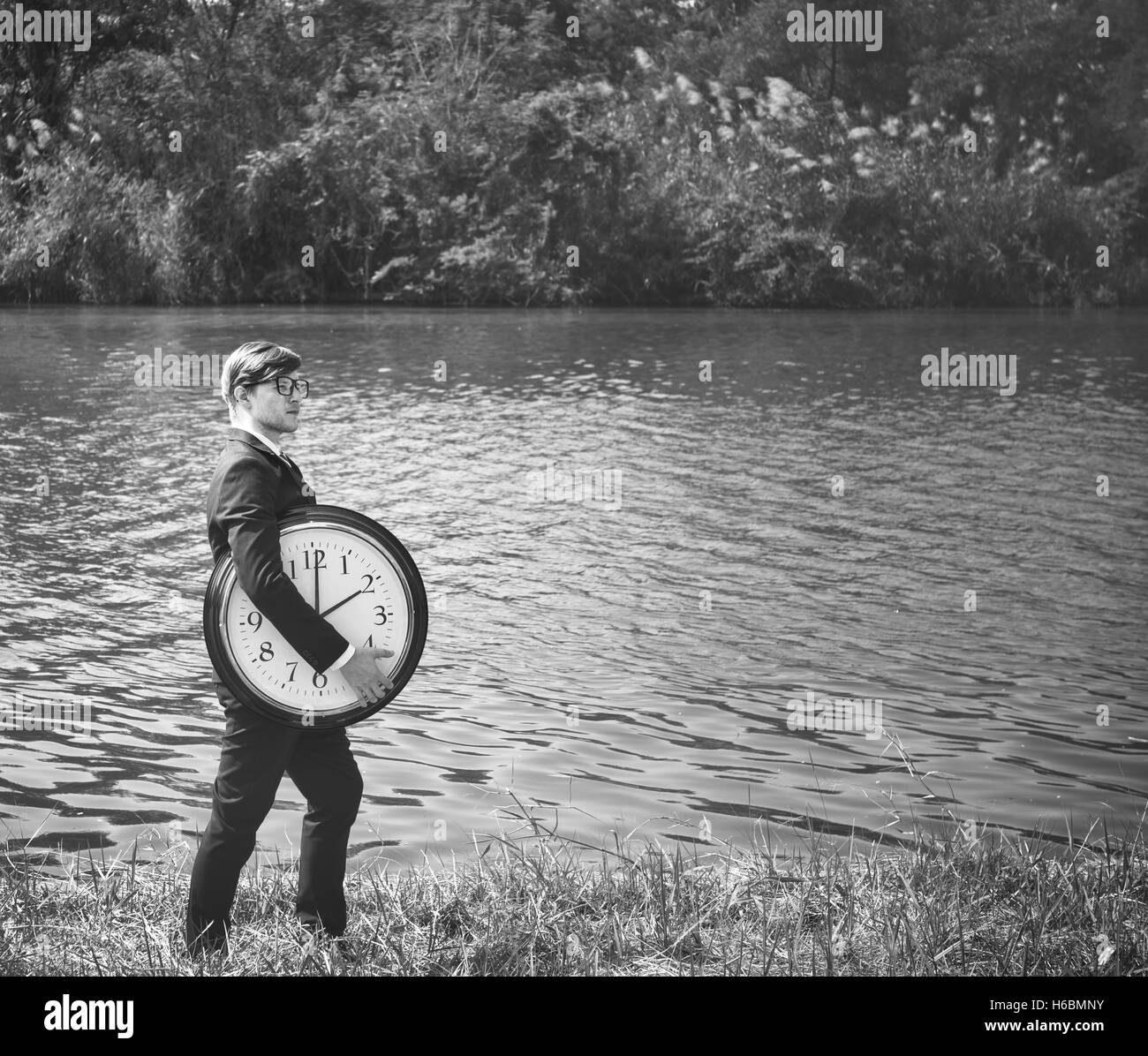 Alarm Timing Clock Schedule Punctual Time Concept Stock Photo - Alamy