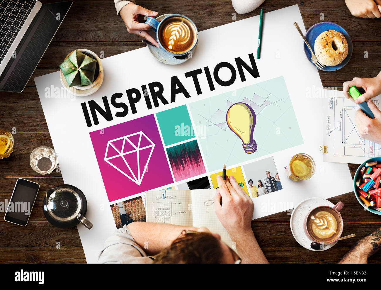 Ideas Imagination Inspiration Thoughts Graphic Concept Stock Photo - Alamy