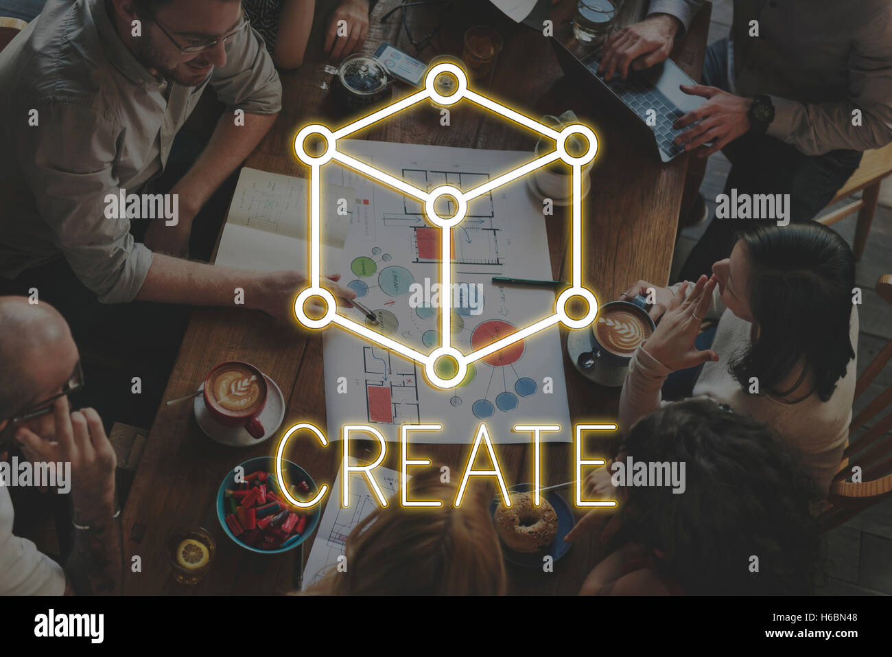 Art Notion Scheme Thought Vision Visual Graphic Concept Stock Photo - Alamy