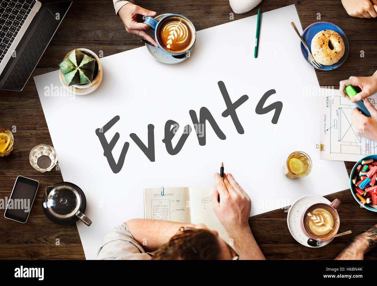 Events Make It Happen Concept Stock Photo - Alamy