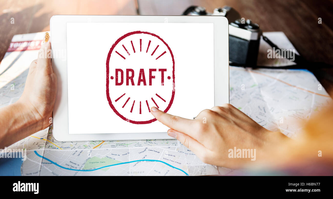 Draft Drawing Sketch Lineart Composition Graphic Concept Stock Photo ...