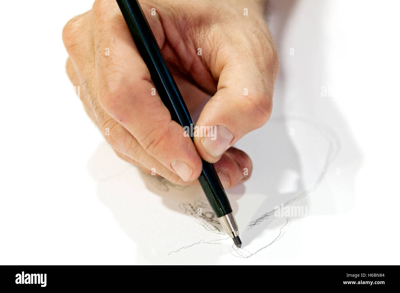 Male hand drawing cartoon hi-res stock photography and images - Alamy