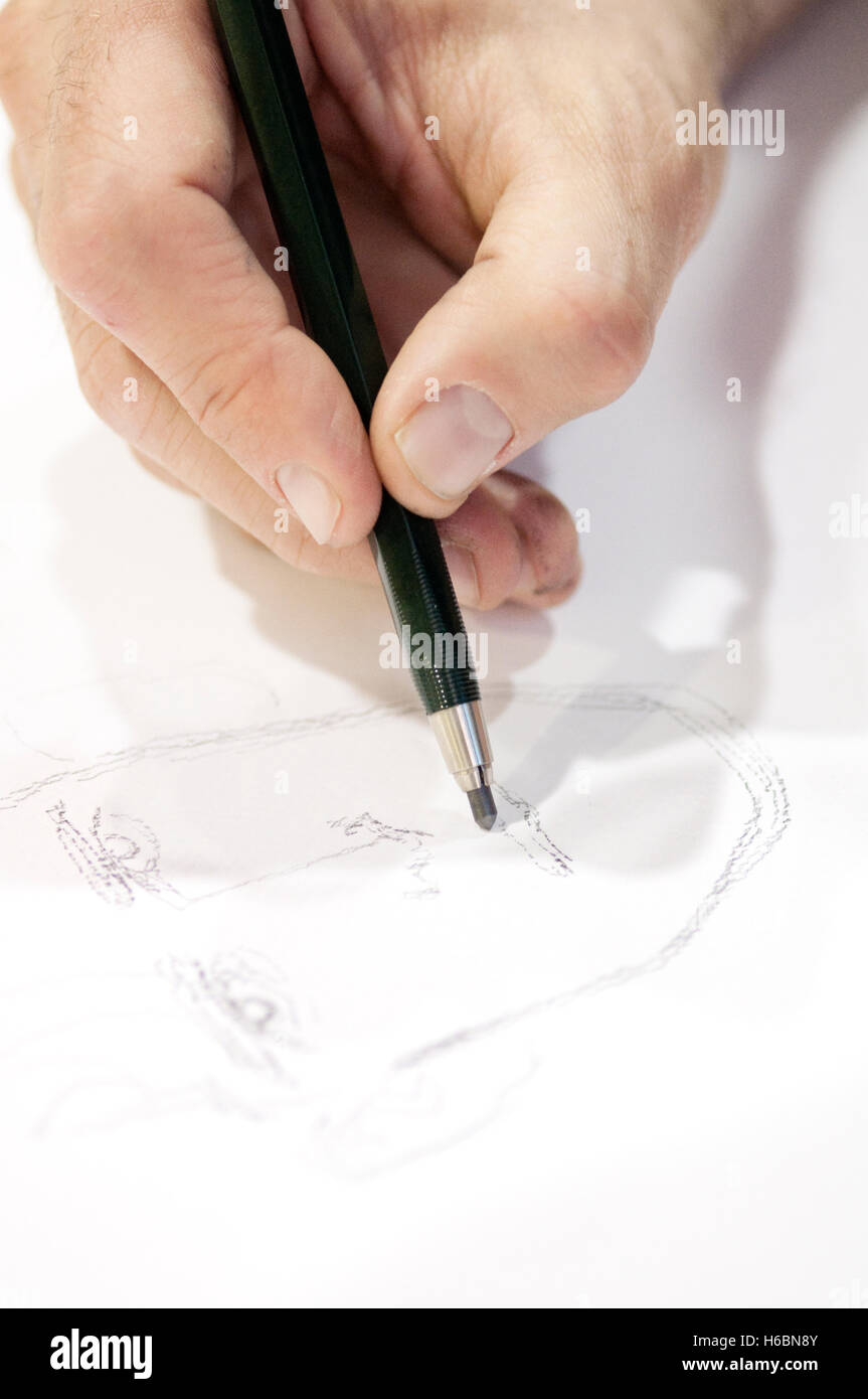 Hand drawing a cartoon hi-res stock photography and images - Alamy