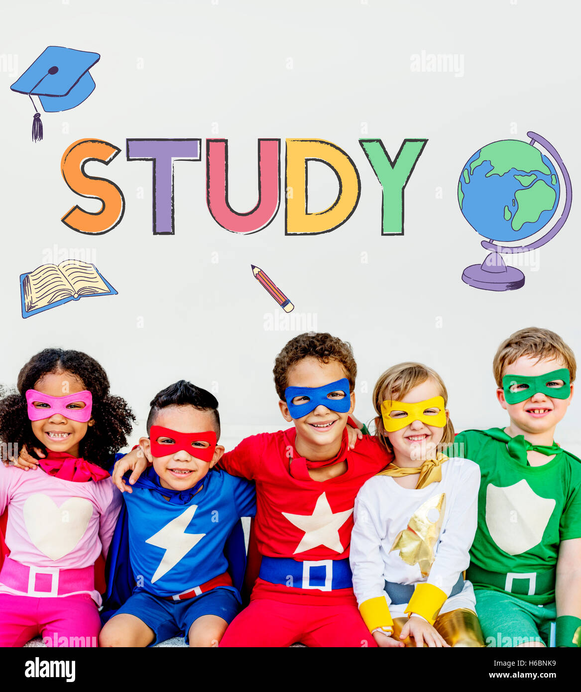 School Academic Learning Kids Graphic Concept Stock Photo - Alamy
